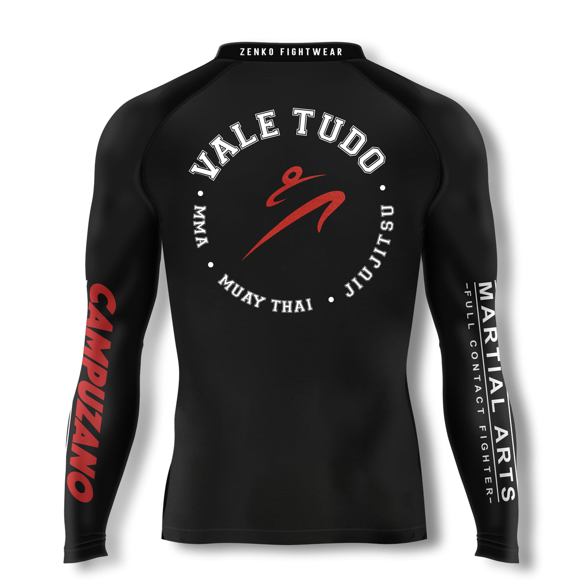 Campuzano Martial Arts "Vale Tudo" Long Sleeve Rashguard – ZENKO FIGHTWEAR™