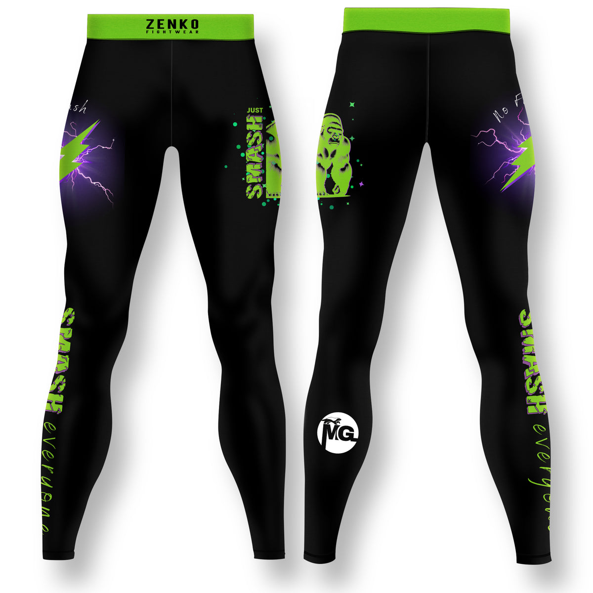 No Flash Just Smash Spats – ZENKO FIGHTWEAR™