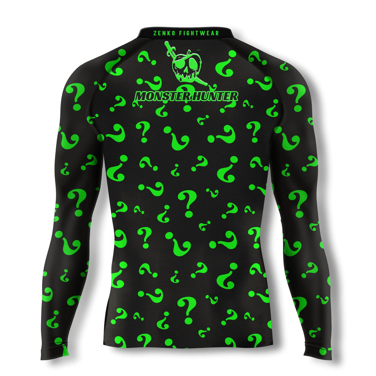 imHuntingMonsters Reversed Riddler Long Sleeve Rashguard – ZENKO FIGHTWEAR™