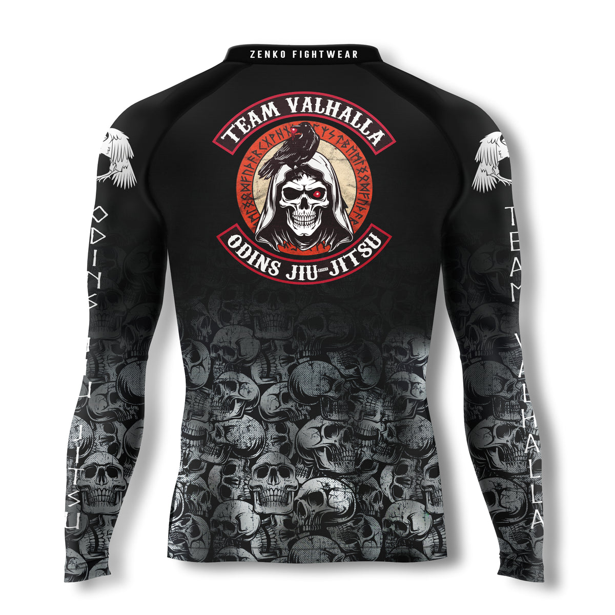 Team Valhalla Skull Rashguard – ZENKO FIGHTWEAR™