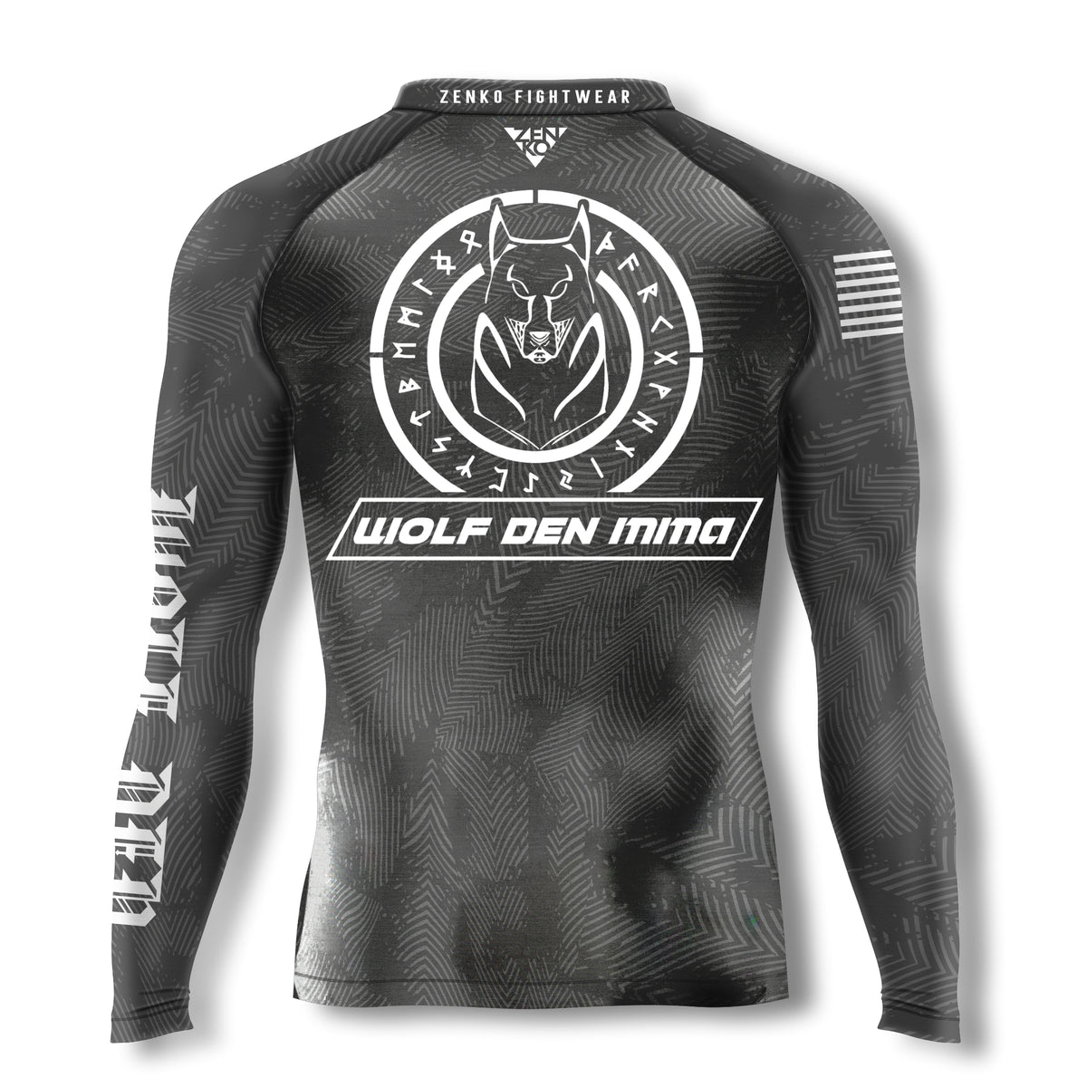 Wolf Den MMA Long Sleeve Rashguard – ZENKO FIGHTWEAR™