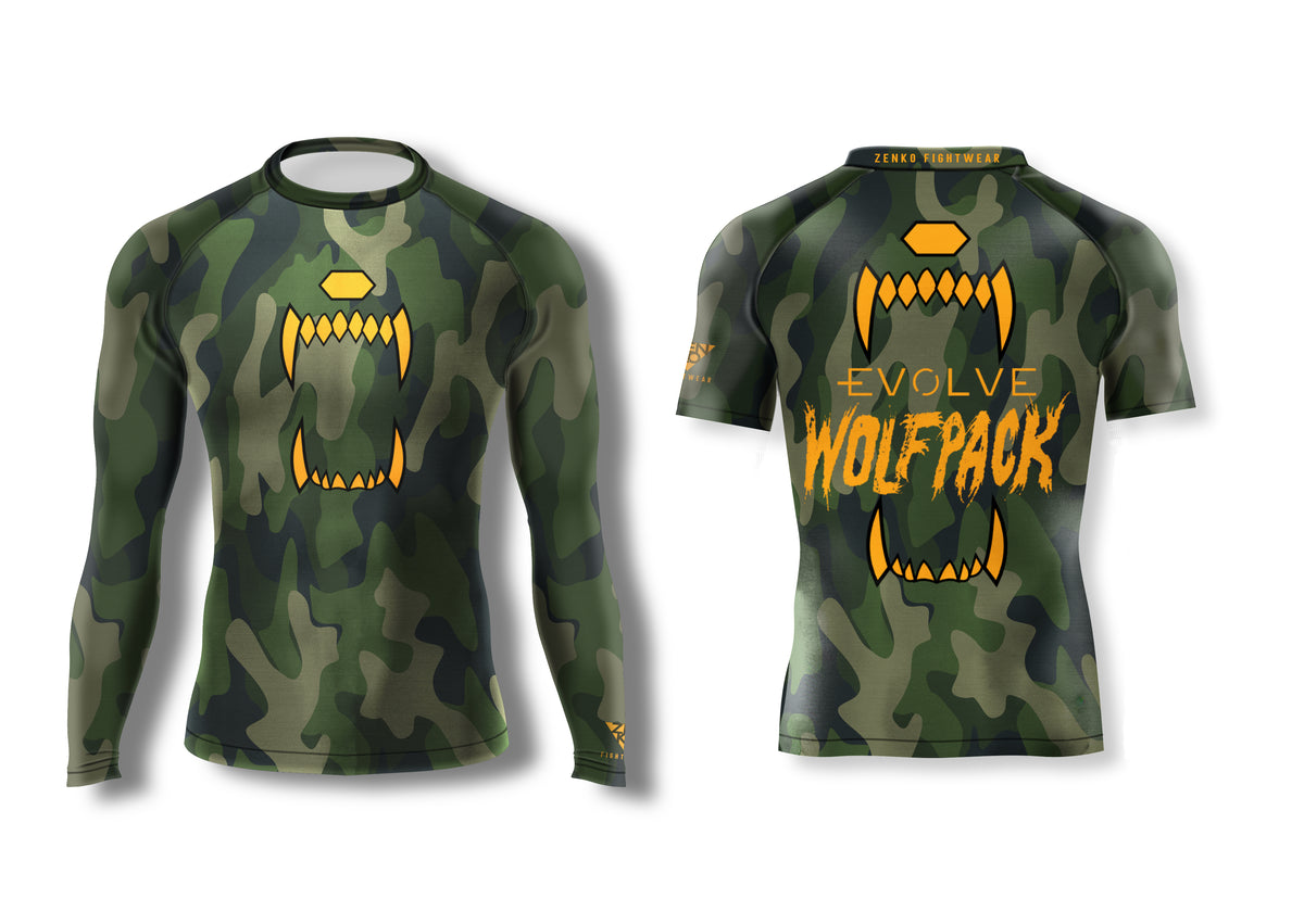 Evolve Green Camo Rashguard – ZENKO FIGHTWEAR™