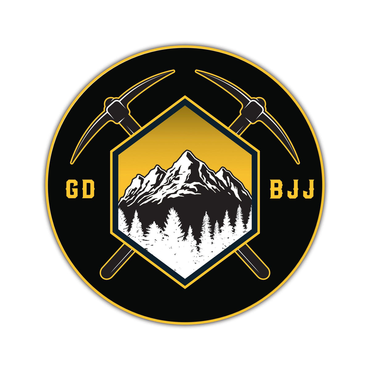 Golden Dojo Gi Patch (Black) – ZENKO FIGHTWEAR™